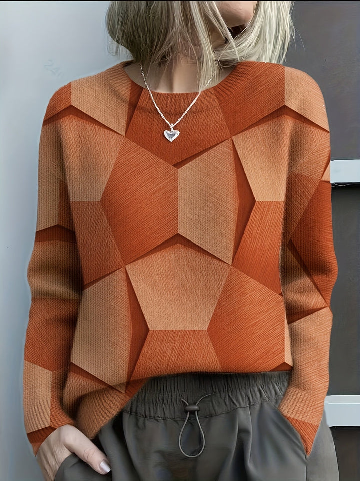 Lucia | Geometric Colorblock Sweater – Susan & David